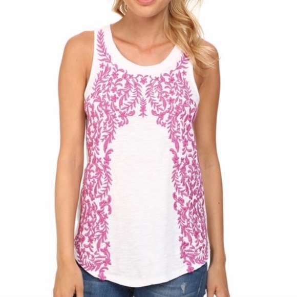 Lucky Brand | Tops | Embroidered Lucky Brand Tank Top | Poshmark